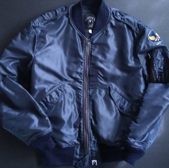 Bape | Jackets & Coats | Vintage Bape Real Mccoys Flight Air Bomber ...
